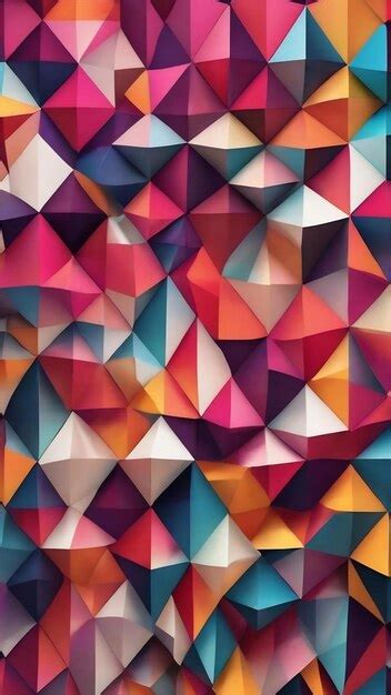 Premium Ai Image Parametric Background Based On Triangular Grid With