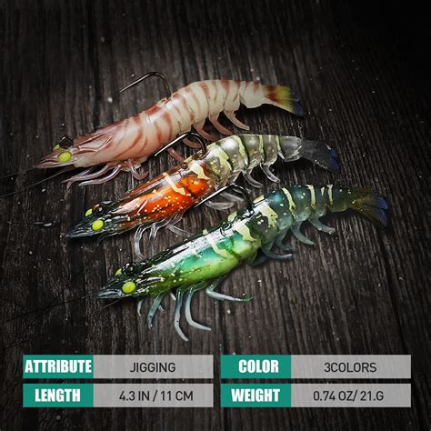 Truscend® Pre Rigged Soft Shrimp Lure Truscendfishing
