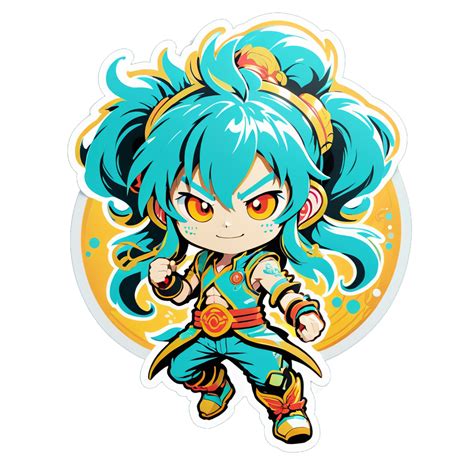 I Made An AI Sticker Of Sun Wukong With Hatsune Miku Style