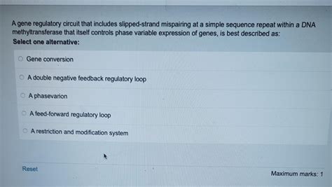 Solved A Gene Regulatory Circuit That Includes Chegg