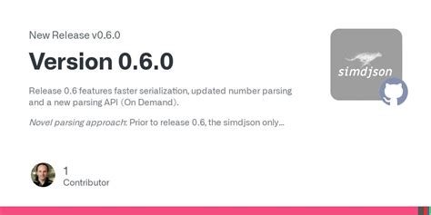 Version 060 Of The Simdjson C Library Is Released Rcpp