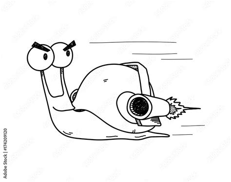 Turbo Snail Drawing