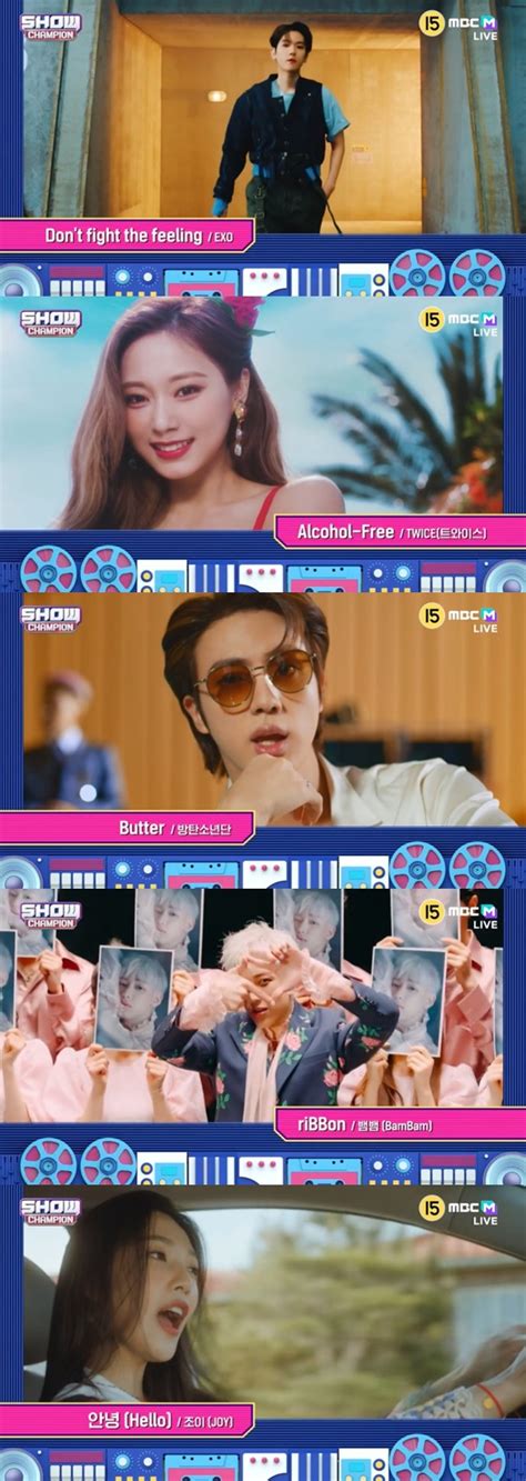 쇼챔 엑소 Vs 트와이스 Vs 방탄소년단 Vs 뱀뱀 Vs 조이 1위 후보 격돌