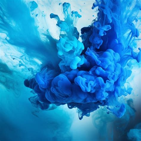 Premium Ai Image Azure Color Splash