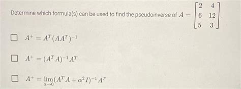 Solved Determine Which Formula S Can Be Used To Find The