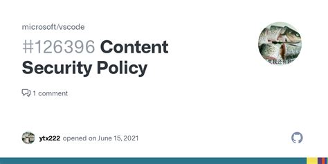 Content Security Policy Issue Microsoft Vscode GitHub