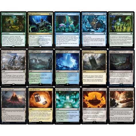 Commander Merfolk Deck Hakbal Simic Blue Green Edh 100 Card