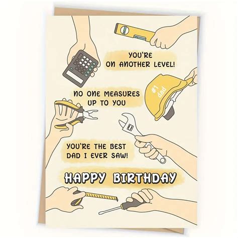 Funny Birthday Card Dad Dad Birthday Card Ts Daughter Son Temu