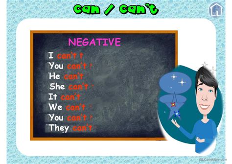 Modals Can And Can`t General Gramma English Esl Powerpoints