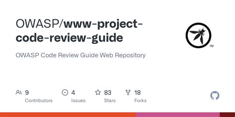 Github Owasp Project Code Review Guide Owasp Foundation Web Respository