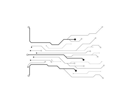 Computer Vector Background With Circuit Hardware Backdrop High Vector