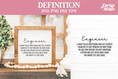 Engineer Definition Svg Cut File And Sublimation