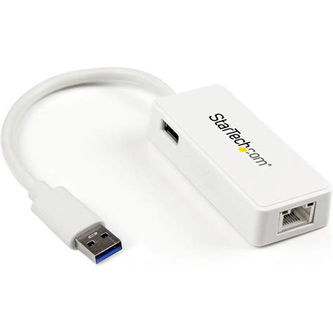 StarTech Com White USB To Gigabit Ethernet Adapter USB SPTW Novatech