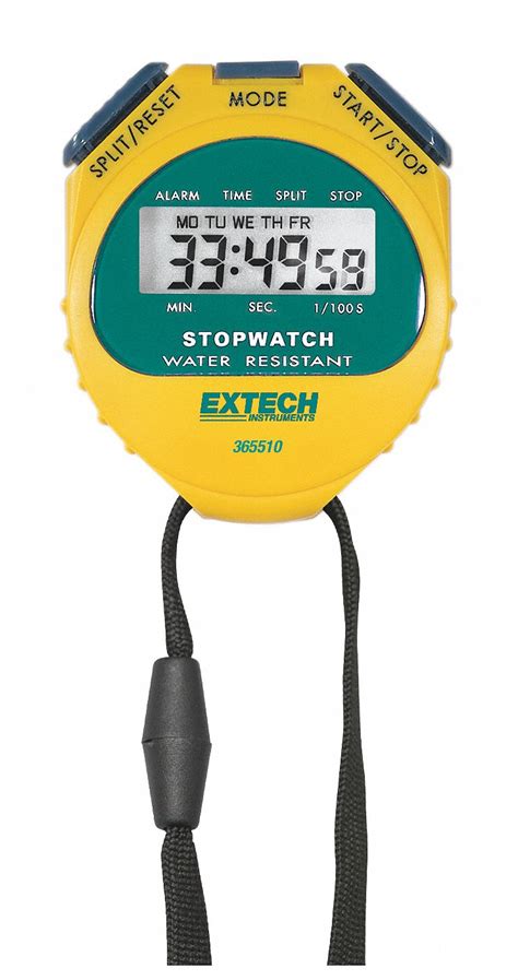 Extech Stopwatch Clock Stopwatches Ext365510 365510 Grainger Canada