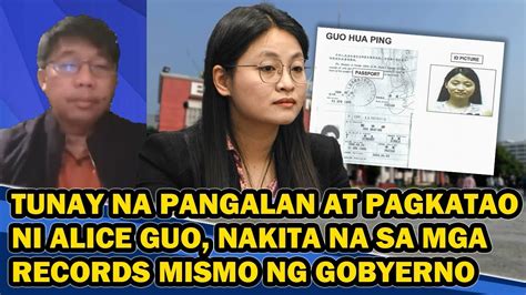 Tunay Na Pangalan At Pagkatao Ni Alice Guo Nakita Na Sa Mga Records