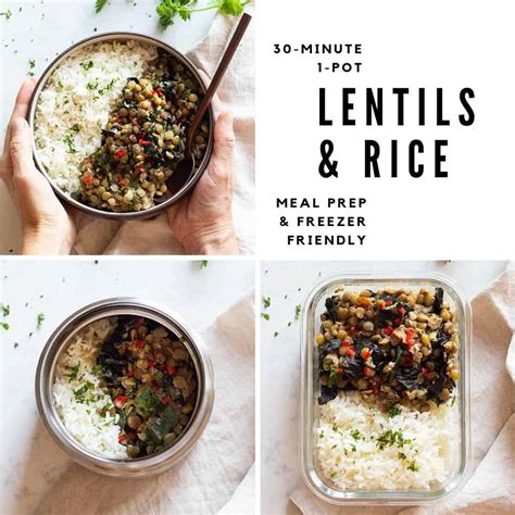 30 Minute One Pot Lentils And Rice Green Healthy Cooking