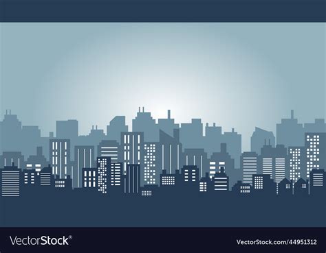 White Background With City Silhouette Royalty Free Vector