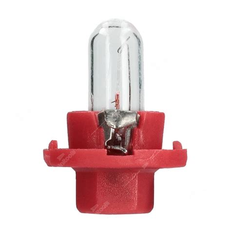 BX8 4d 24V 1 5W Lamp With Red Base For Instrument Clusters