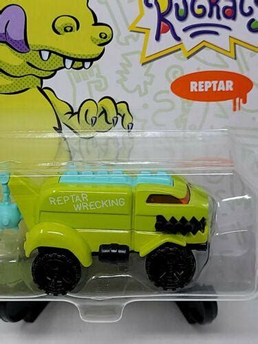 Hot Wheels Nickelodeon Rugrats Reptar Character Car Green New Free