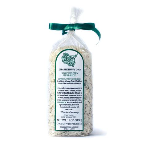 Charlestons Own Lowcountry Herb Rice 12 Oz Charleston Specialty Foods