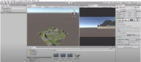 Create A Terrain And Add Trees And Grass In Unity