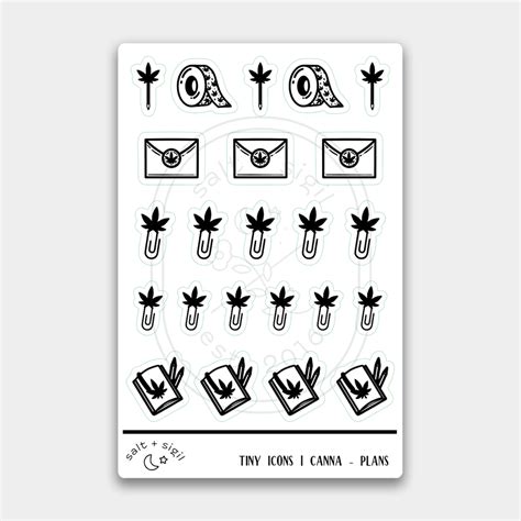Cannabis Life Foil Tiny Icons Salt Sigil
