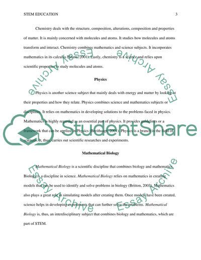 The Issue Of Stem Education Essay Example Topics And Well Written