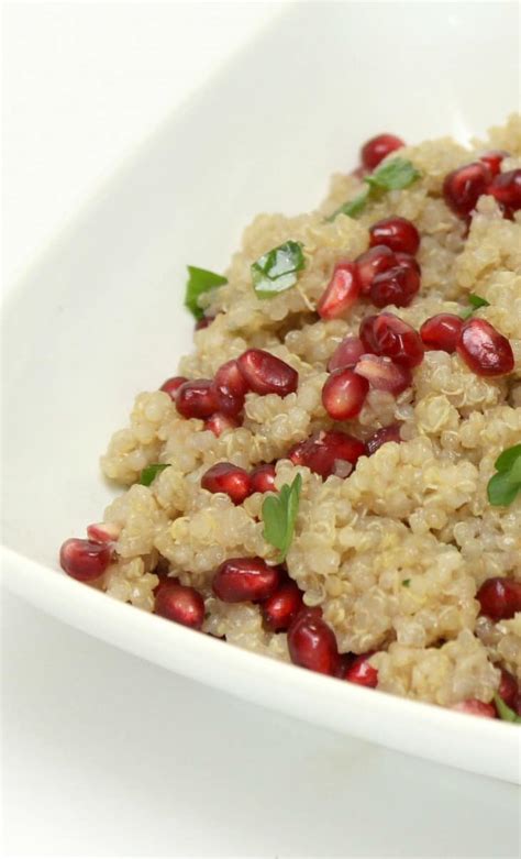 Quinoa And Pomegranate Salad Moscato Mom