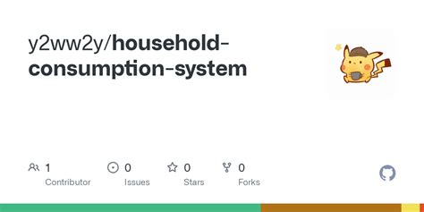 github y2ww2y household consumption system