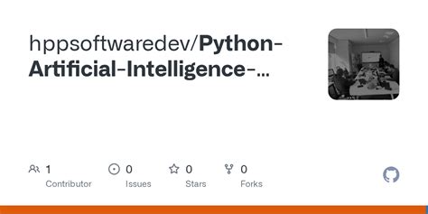 Github Hppsoftwaredevpython Artificial Intelligence Projects For