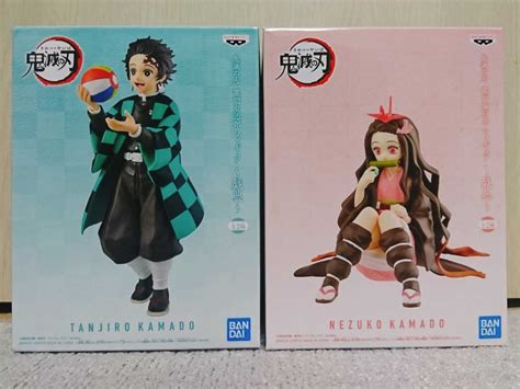ナムコ限定アミューズメント景品 鬼滅の刃 フィギュア 戯典 竈門炭治郎and竈門禰豆子フルカラーver 2種セット Namco限定その他