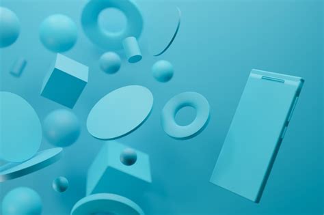 Premium Photo Geometric Shapes Elements In 3d Rendering