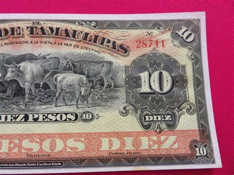 Billete 10 Pesos Banco De Tamaulipas Sin Firmas Hermoso Bank Envío Gratis