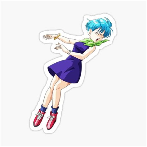 Bulma After Getting Slapped By Beerus Sticker For Sale By Waifun