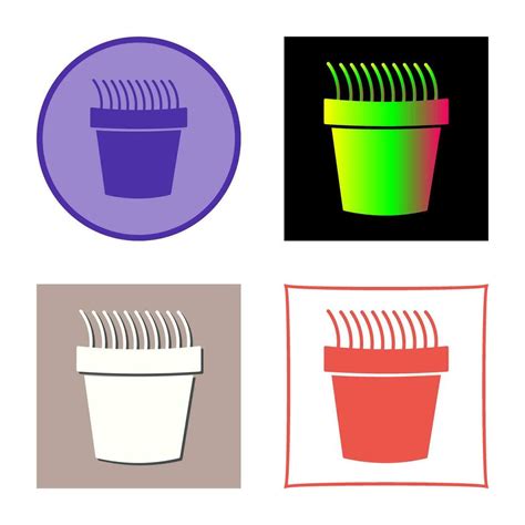 Grass Pot Vector Icon 30947721 Vector Art At Vecteezy