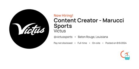 Content Creator Marucci Sports At Victus Gondola
