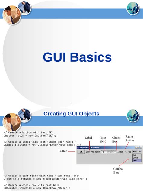 1 Gui Basic Pdf Typefaces Graphical User Interfaces