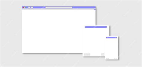 premium vector browser window web elements browser mockups website window vector illustration