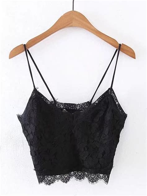 Lace Crop Cami Top Fashion Europe Fashion Lace Crop Tops