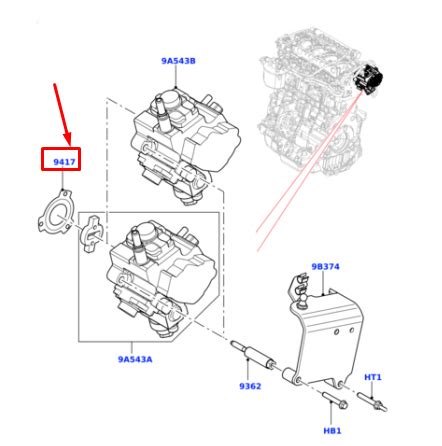 LAND ROVER DISCOVERY SPORT L550 Engine Fuel Pump Gasket LR009028 NEW ...