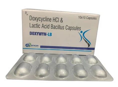 Doxycycline Hci Lactic Acid Bacillus Capsules At ₹ 1290box Doxycycline And Lactic Acid