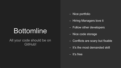 Introduction To Github Workshop Ppt
