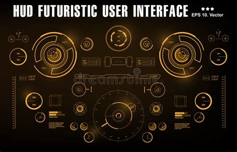 Futuristic Virtual Graphic Touch User Interface Target Sci Fi Helmet Hud Future Technology