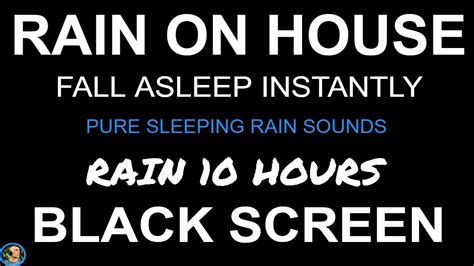 Night Rain 10 Hours Heavy Rain Sounds Black Screen Rain Sounds For
