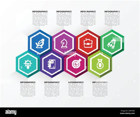 Infographic Design Template Timeline Concept With 8 Steps Can Be Used For Workflow Layout