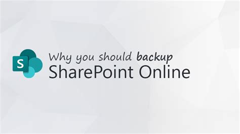 Why You Should Backup SharePoint Online And OneDrive LazyAdmin