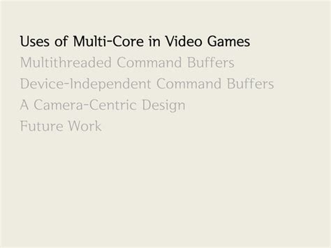 GEG1 10 Camera Centric Engine Design For Multithreaded Rendering PPT