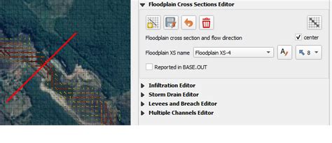 Floodplain Cross Section Editor — Flo 2d Tutorials Documentation