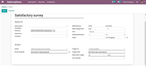 automatic alerts in odoo 13 subscription module