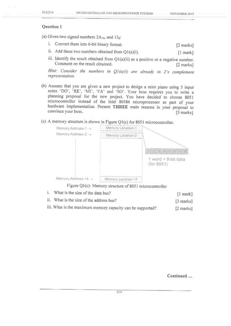 Microprocessor And Microcontroller Exam 19 November 2015 Eceezig